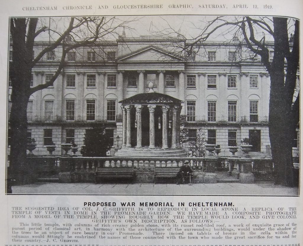 War Memorial Design – Pillar – Cheltenham Remembers